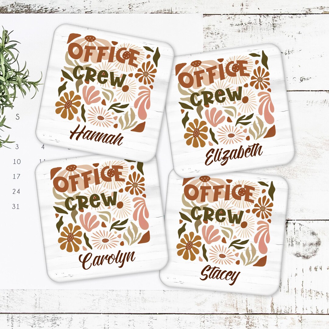 Employee Appreciation Coaster, Office Staff Thank You, Personalized ...