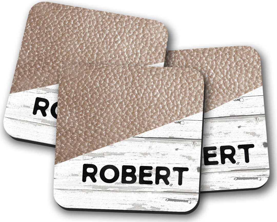 Personalized Coworker Gift, Coasters for Men, Coaster Set, Personalized ...