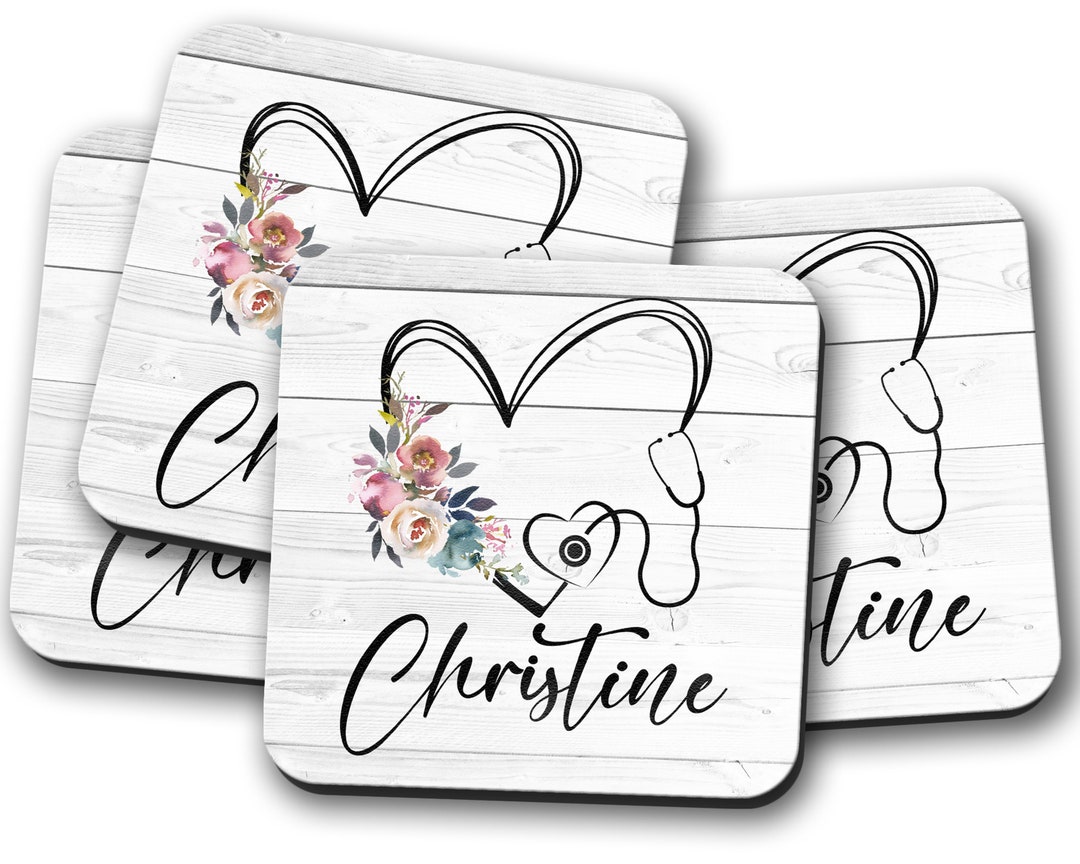 Medical Staff Gift, Nurse Coaster, Medical Worker Gift, Personalized ...