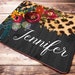 Personalized Mouse Pad Office Decor Leopard Print Mouse Pad | Etsy