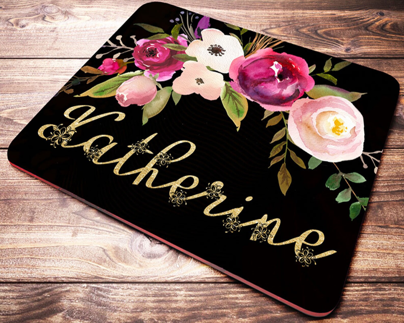 Name Mouse Pad, Personalized Mouse Pad, Office Decor for Women, Desk ...