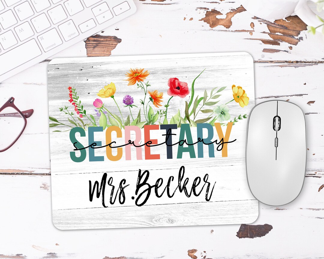 Personalized Secretary Gift, Office Mouse Pad, School Coworker Gift ...