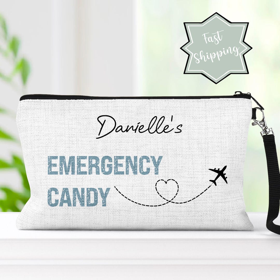 Candy Emergency Travel Pouch Airplane Snack Bag Emergency Candy Bag for ...