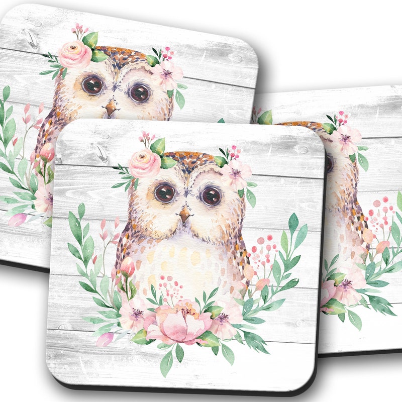 Owl Coasters - Etsy