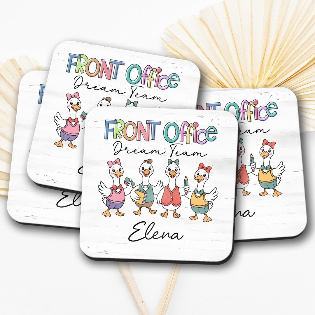 Custom Front Office Coasters, Funny Goose Coaster, Office Staff ...