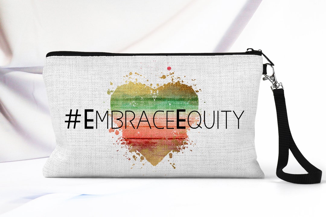 Women's Day Makeup Bag, Embrace Equity, International Women's Day 2023 ...