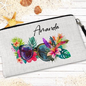 Beach Survival Kit Bag Personalized Beach Pouch Beach Trip - Etsy