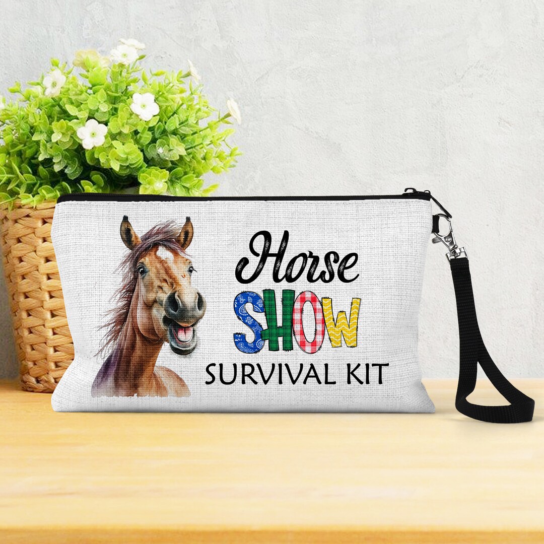 Horse Show Survival Kit Bag, Equestrian Makeup Bag, Horse Show Mom Gift ...
