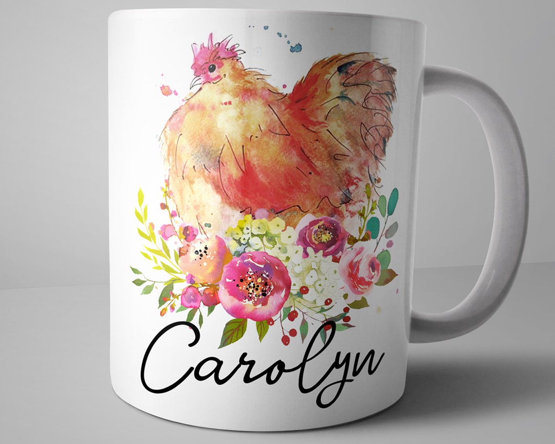Personalized Chicken Mug Farm Animal Mug Chicken Coffee Mug - Etsy
