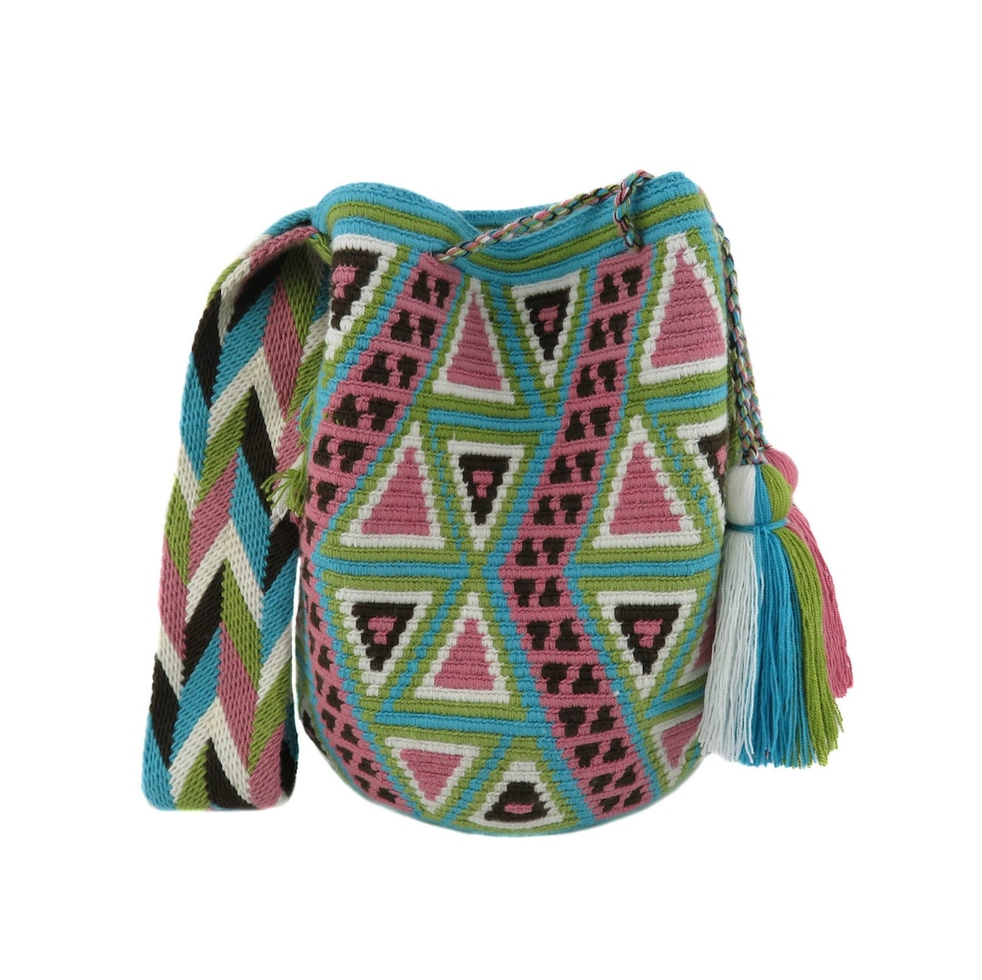 Wayuu Bag Large Mochila Wayuu Pattern Handmade Bolso Wayuu Taschen Sac ...