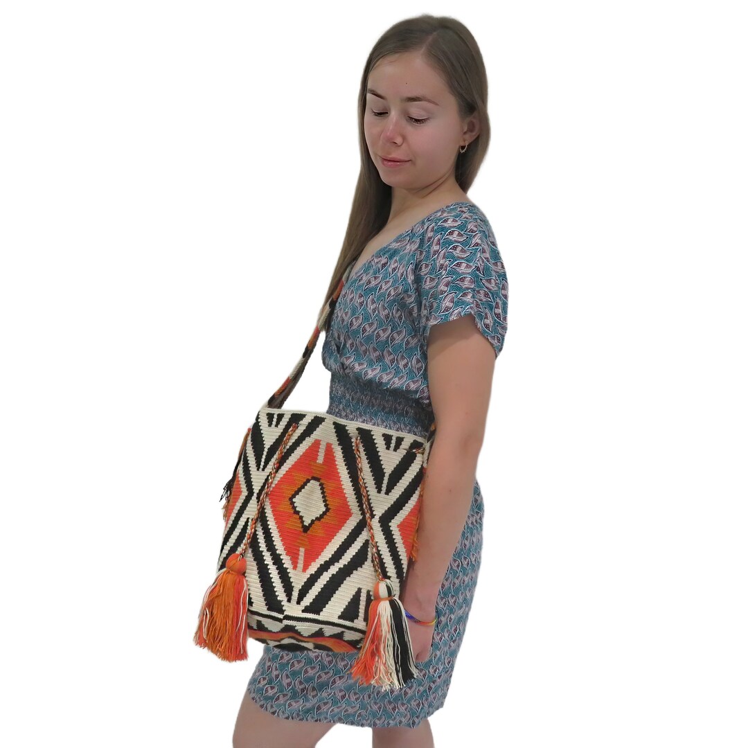 Wayuu Bag Large Mochila Wayuu Pattern Handmade Bolso Wayuu Taschen Sac ...