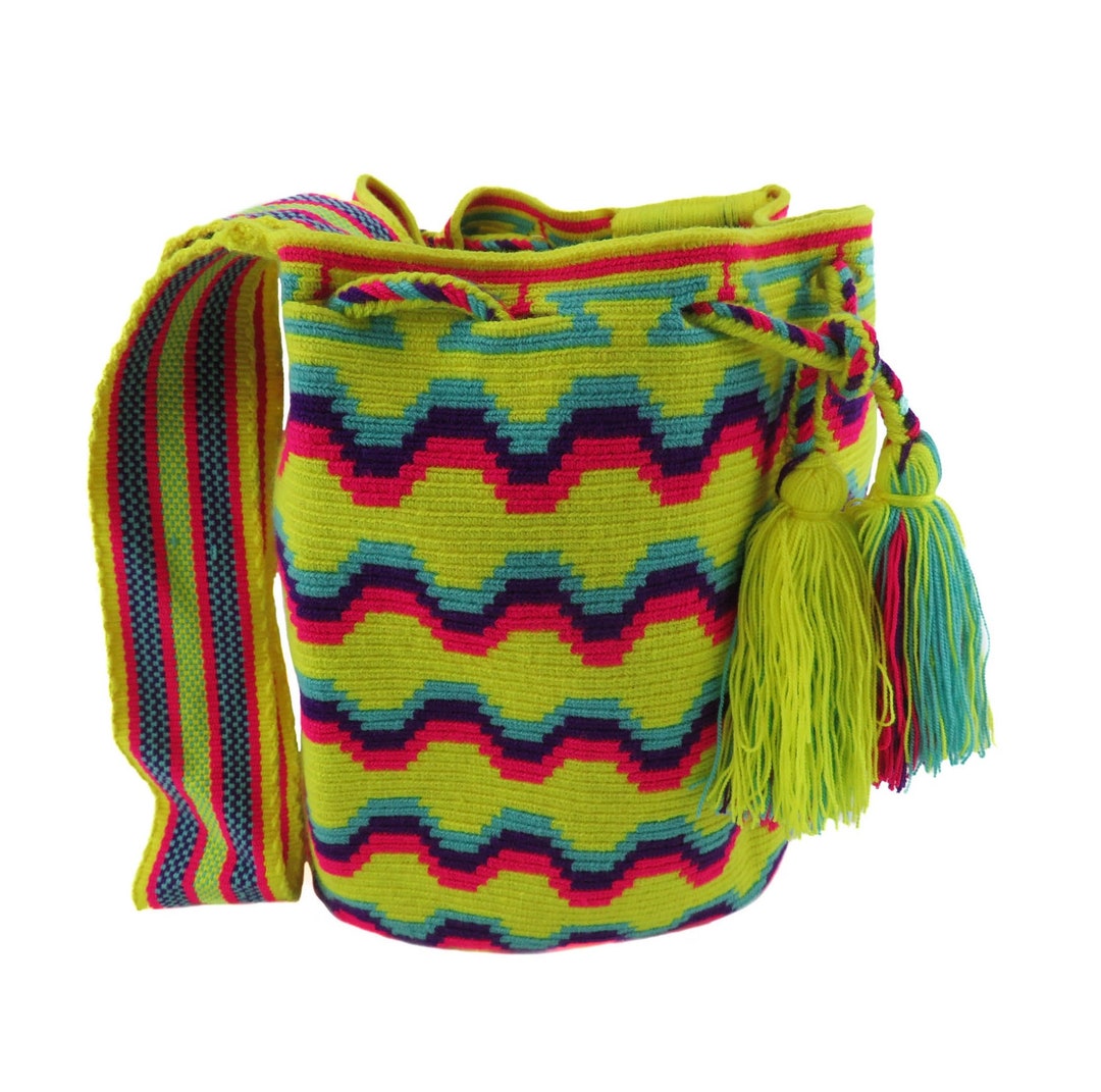 Wayuu Bag Large Mochila Wayuu Pattern Handmade Single Thread Bolso ...