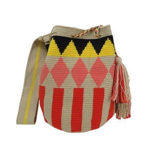 Wayuu Bag Large Mochila Wayuu Pattern Handmade Single Thread Bolso ...