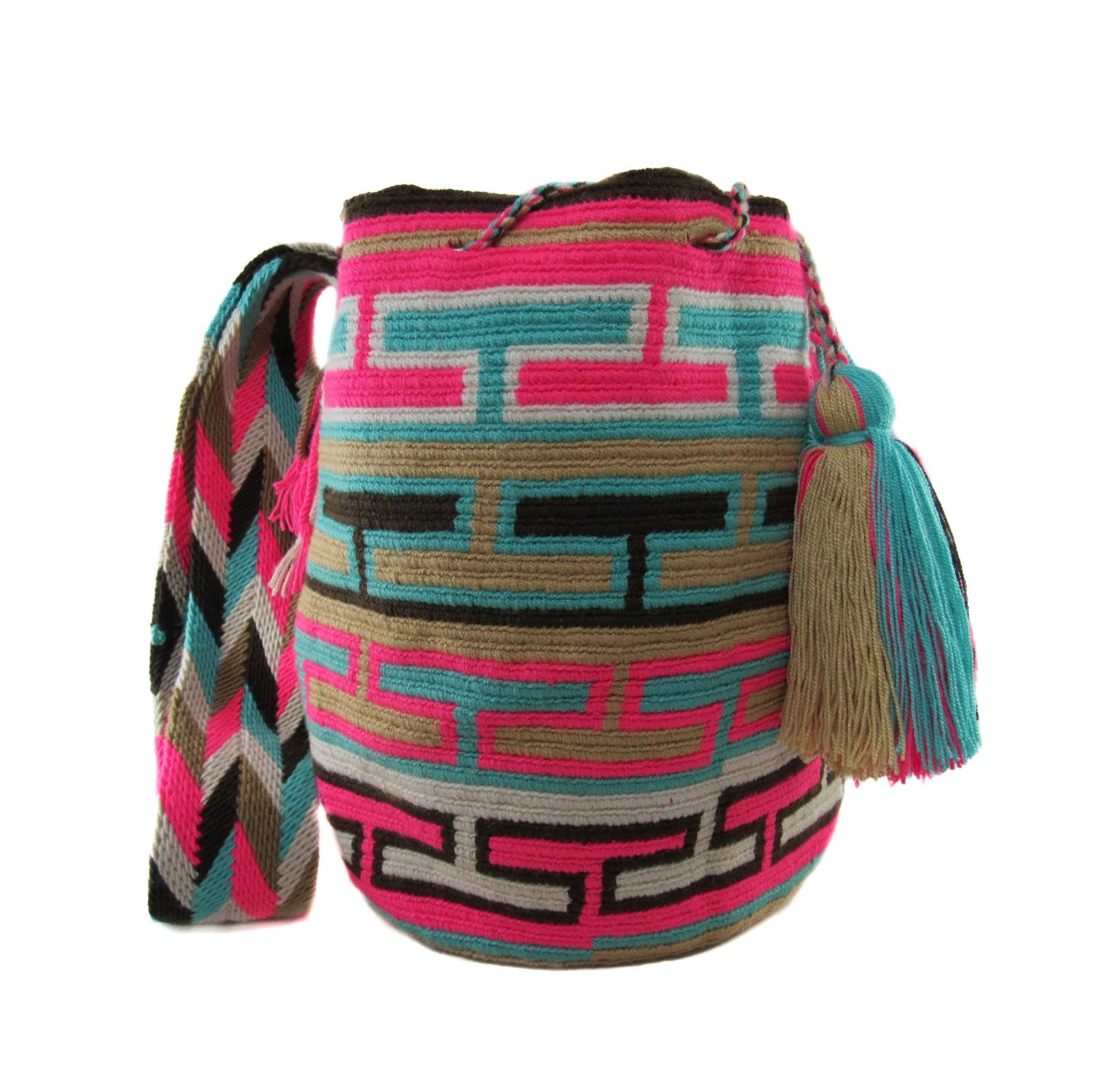 Mochila WAYUU Bag Colombian Handmade Crossbody Colorful Strap - Etsy