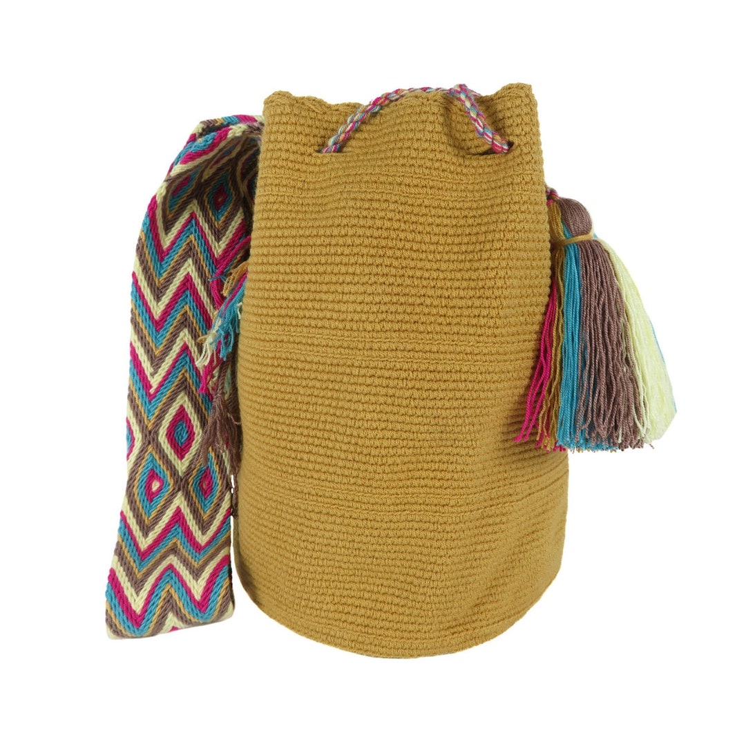 Wayuu Bag Large Plain Color Mochila Wayuu Original From Colombia ...
