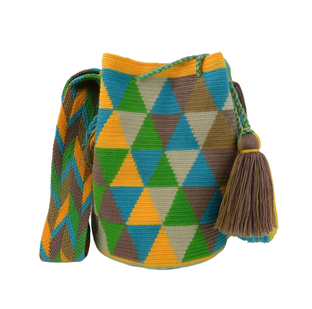 Wayuu Bag Large Mochila Wayuu Pattern Handmade Bolso Wayuu Taschen Sac ...