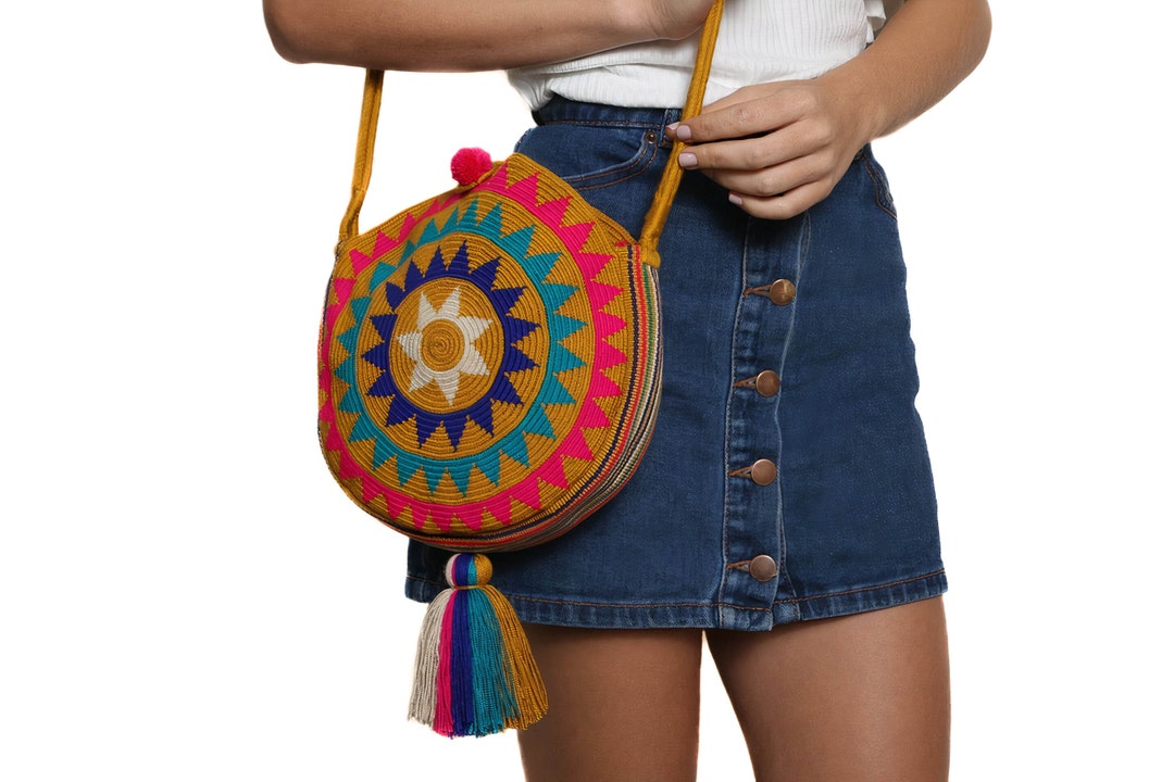 Wayuu Bag Large Mochila Wayuu Pattern Handmade Bolso Wayuu Taschen Sac ...