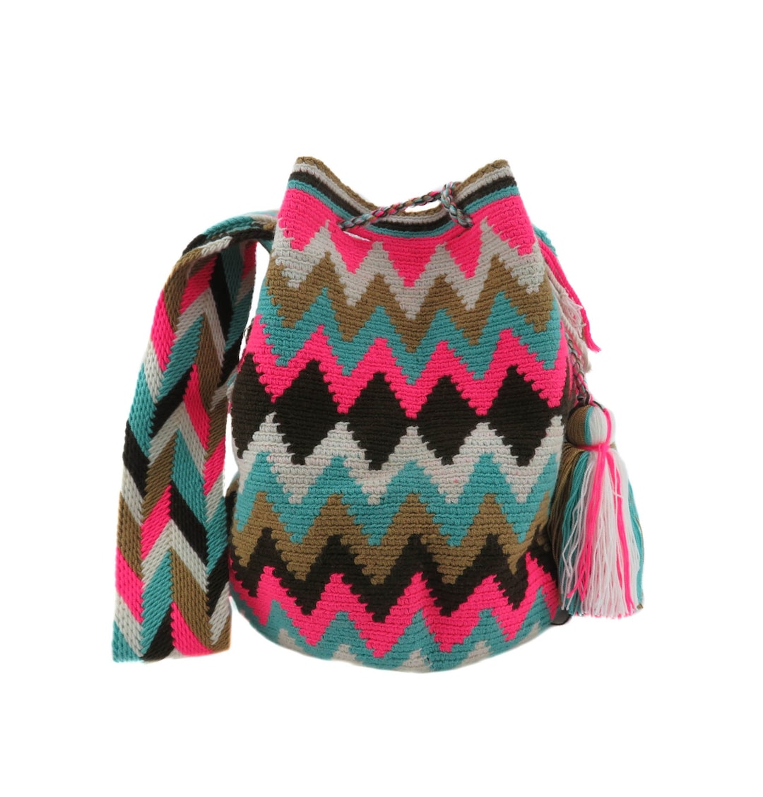 Wayuu Bag Large Mochila Wayuu Pattern Handmade Bolso Wayuu Taschen Sac ...