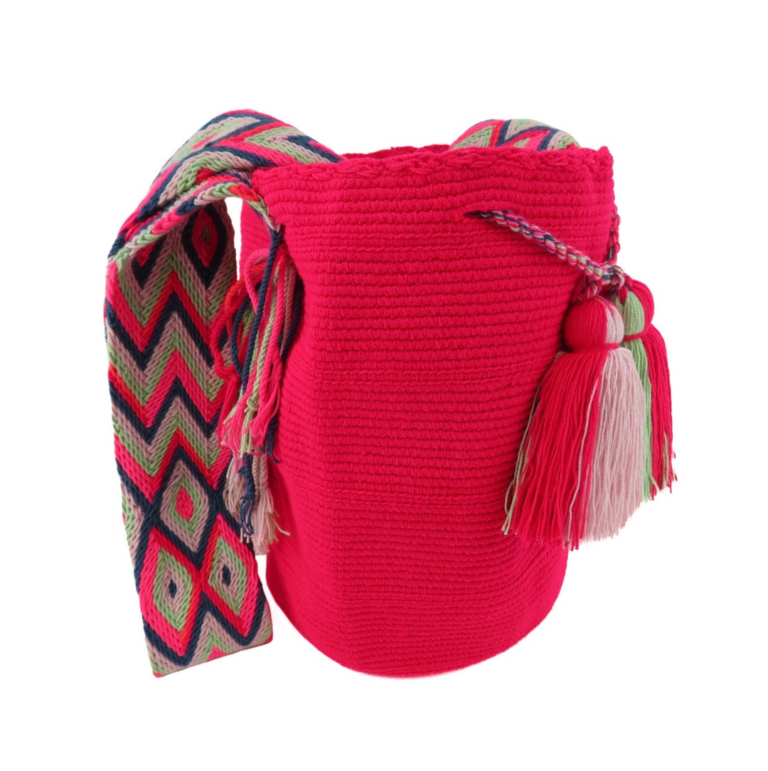 Wayuu Bag Large Plain Color Mochila Wayuu Original From Colombia ...