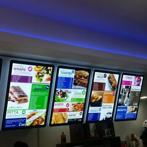 Custom Led Light Box Sign, Led Backlit Menu Board,illuminated Poster Display Booth,ultra-thin ...