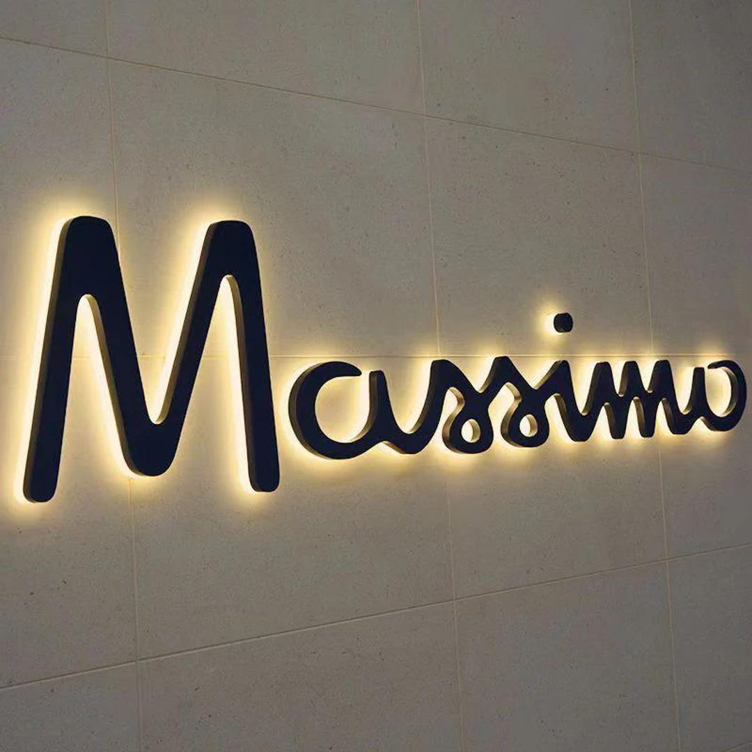 Custom Business Sign, Business Logo, Light up Sign, Metal Sign Outdoor ...