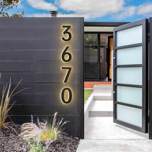 Custom Led Number Box, Personalized House Address Number Sign Address ...