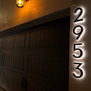 Custom Led Number Box, Personalized House Address Number Sign Address ...