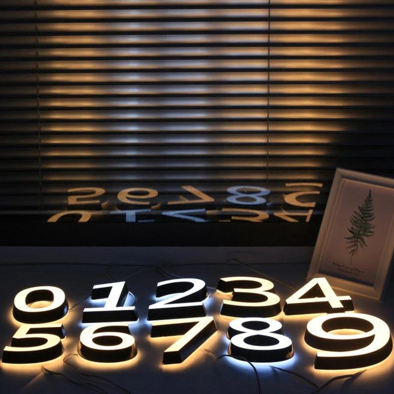 Personalized Led House Number,custom Luminous Number Sign Address ...