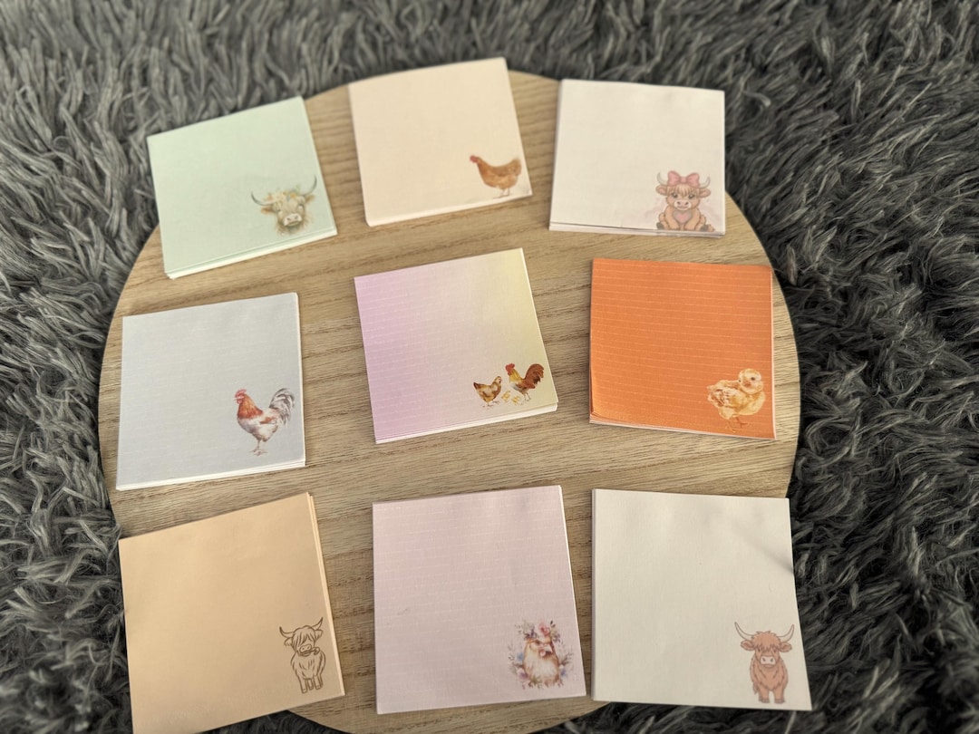 Animal Sticky Notes - Etsy