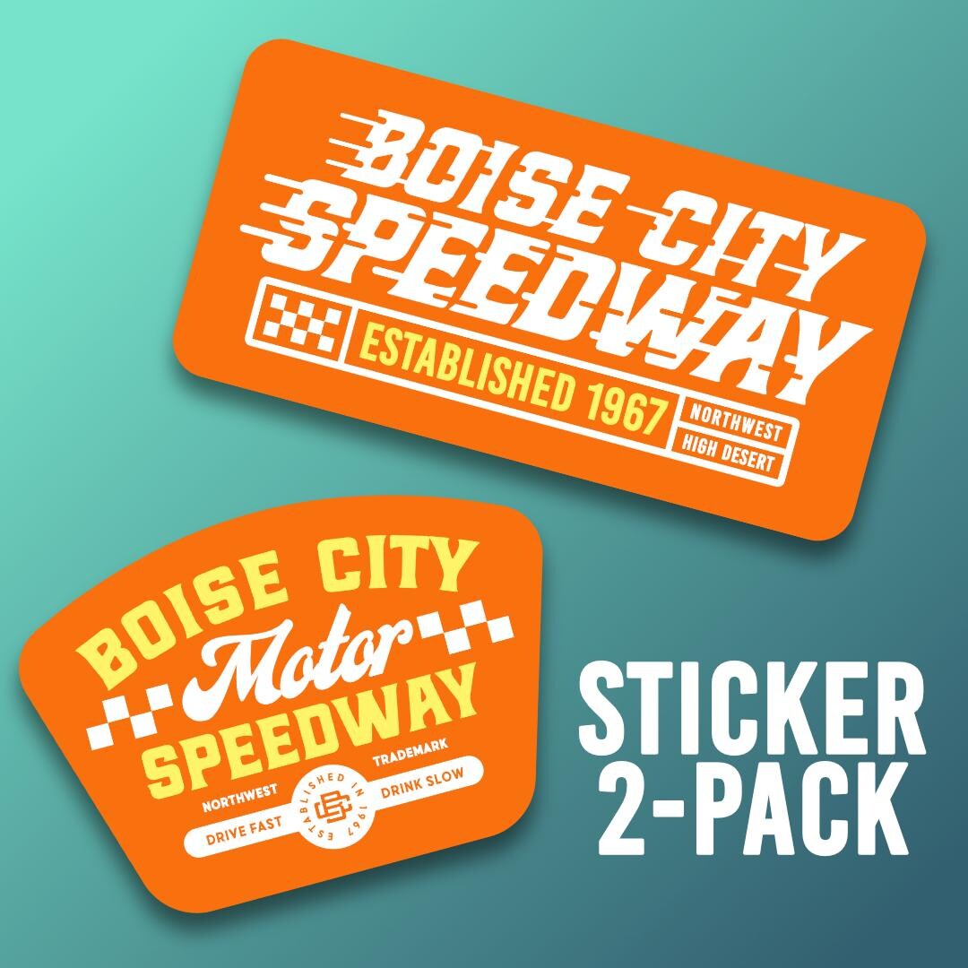 Boise City Speedway Sticker 2-pack - Etsy