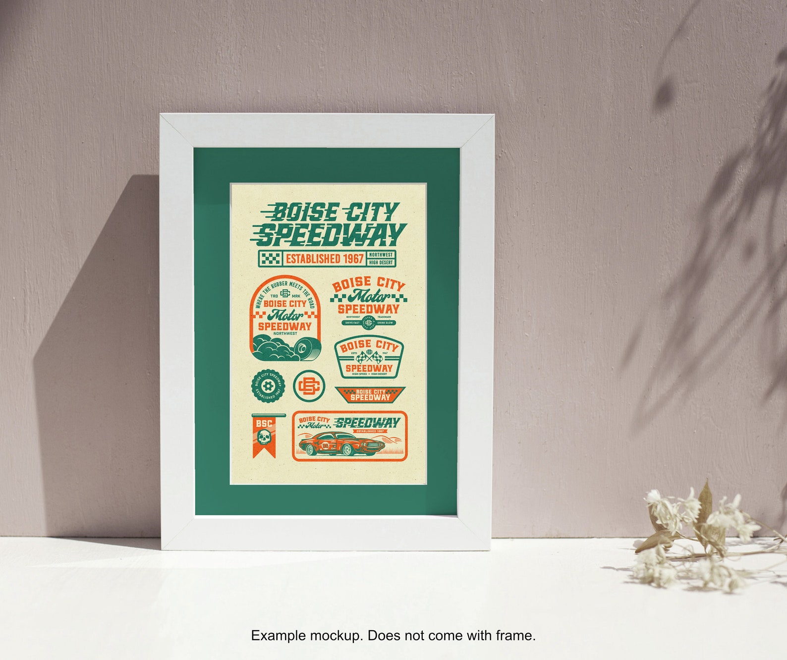 Boise City Speedway Logo Poster - Etsy