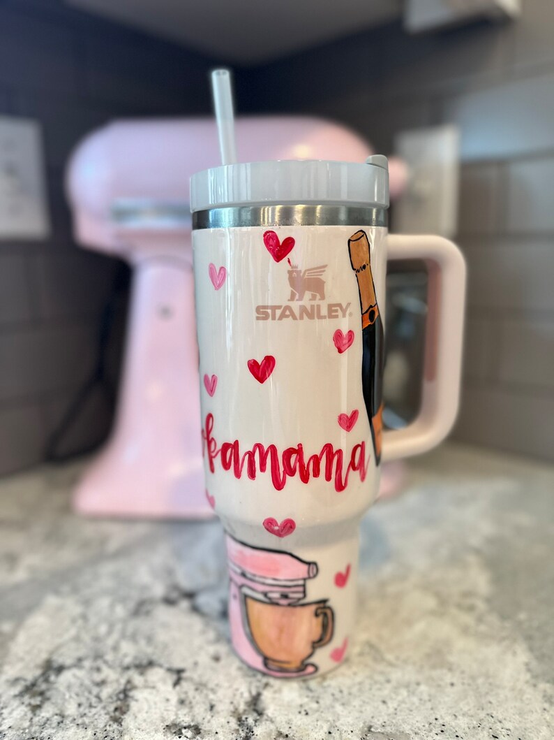 Custom Hand-painted Stanley Tumbler - Custom Stanley Cup - Custom Blog ...