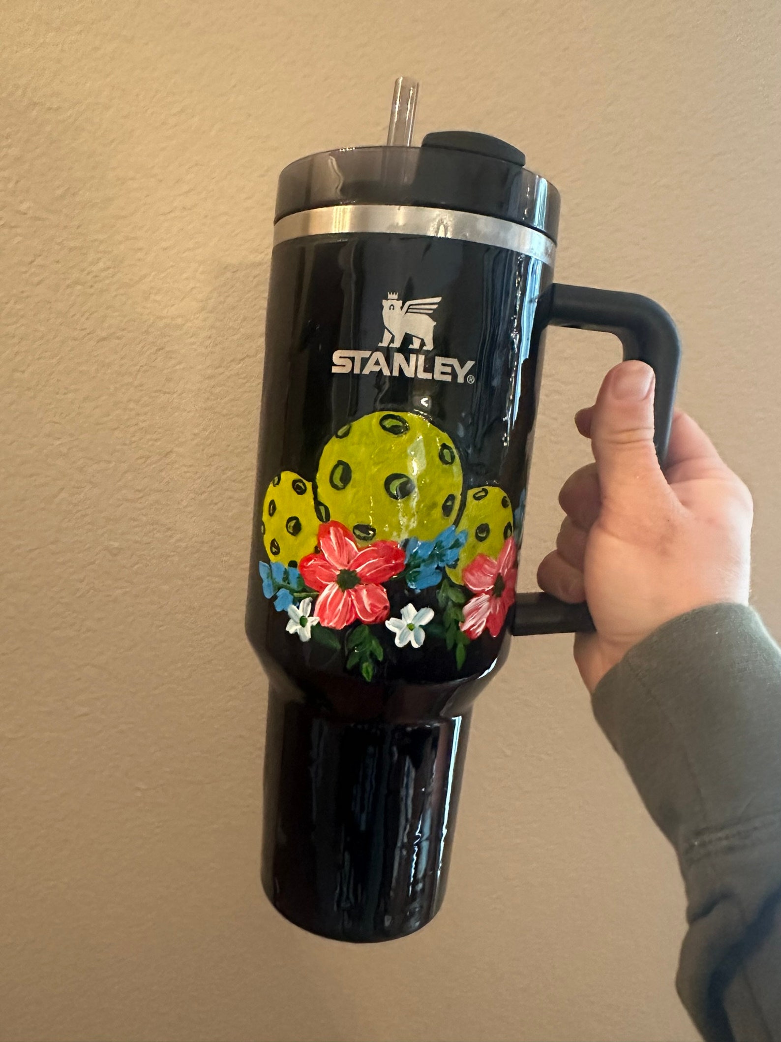 Custom Hand-painted Stanley Tumbler - Pickleball Inspired Sport Sipper ...