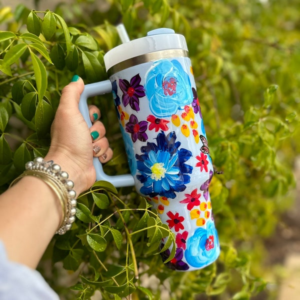 Floral Stanley Cup - Etsy