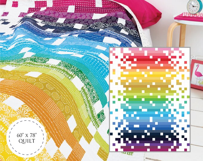 Pixelated Quilt Paper Pattern - Etsy