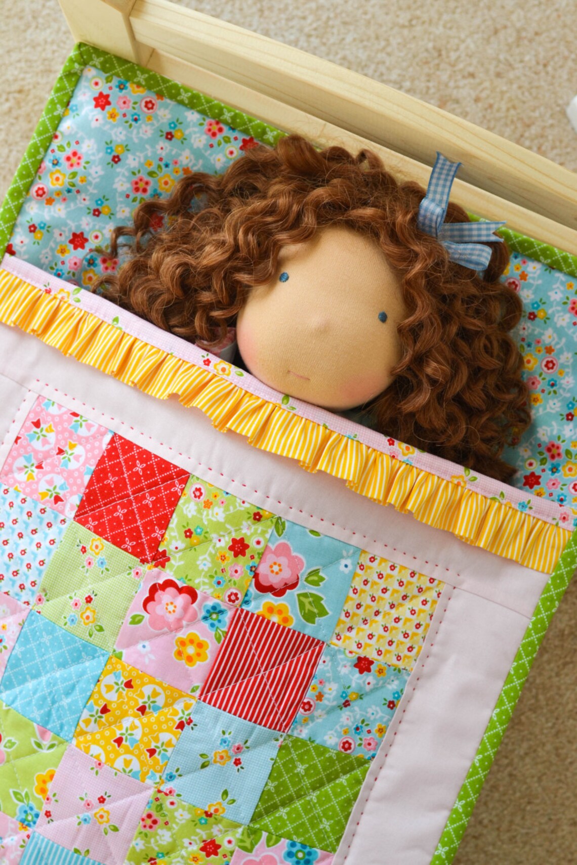 Ruffle Doll Quilt PDF Pattern - Etsy Australia