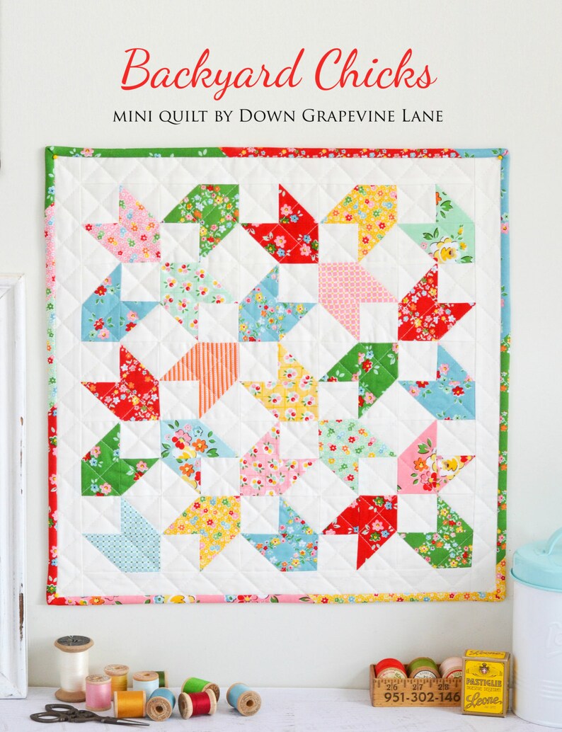 Backyard Chicks Mini Quilt PDF Pattern - Etsy Australia