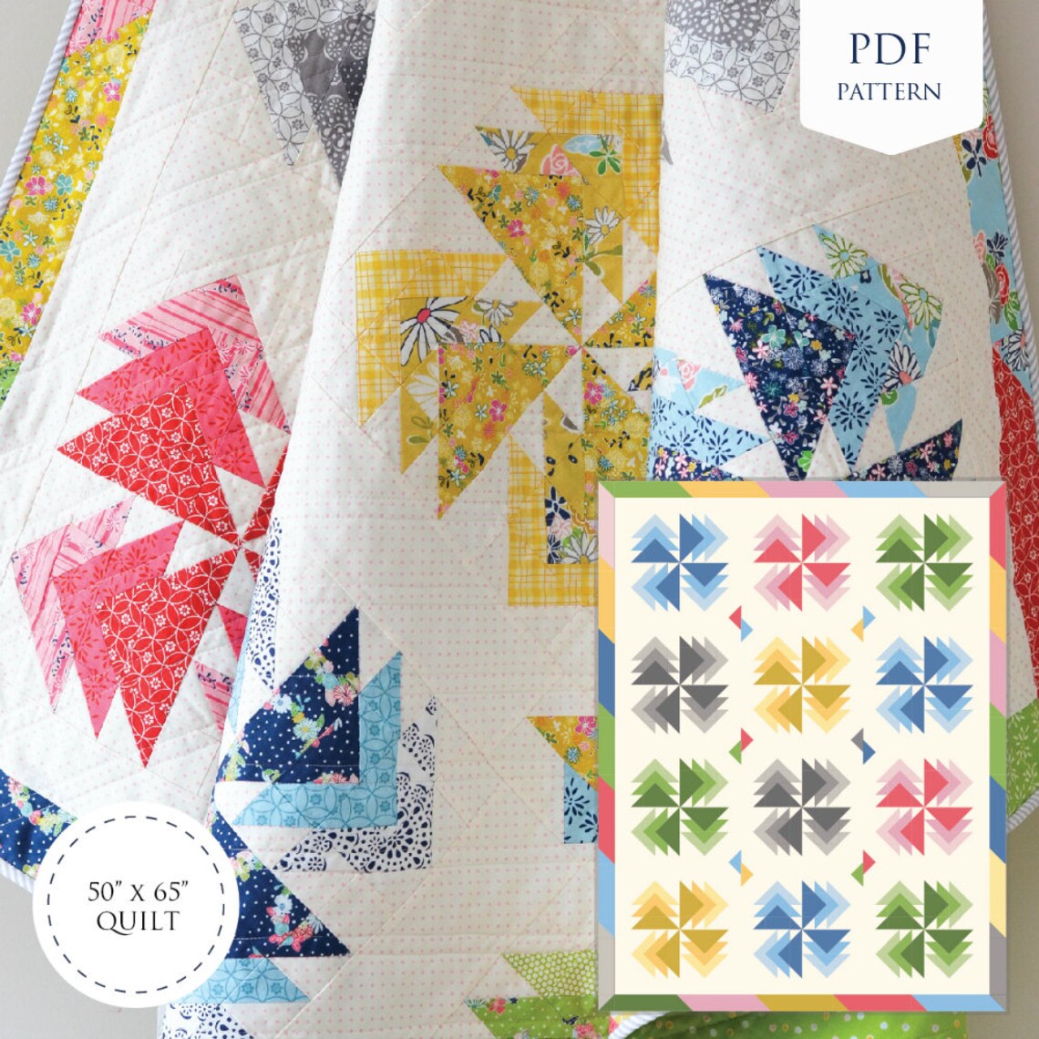 Desert Windmills Quilt PDF Pattern - Etsy
