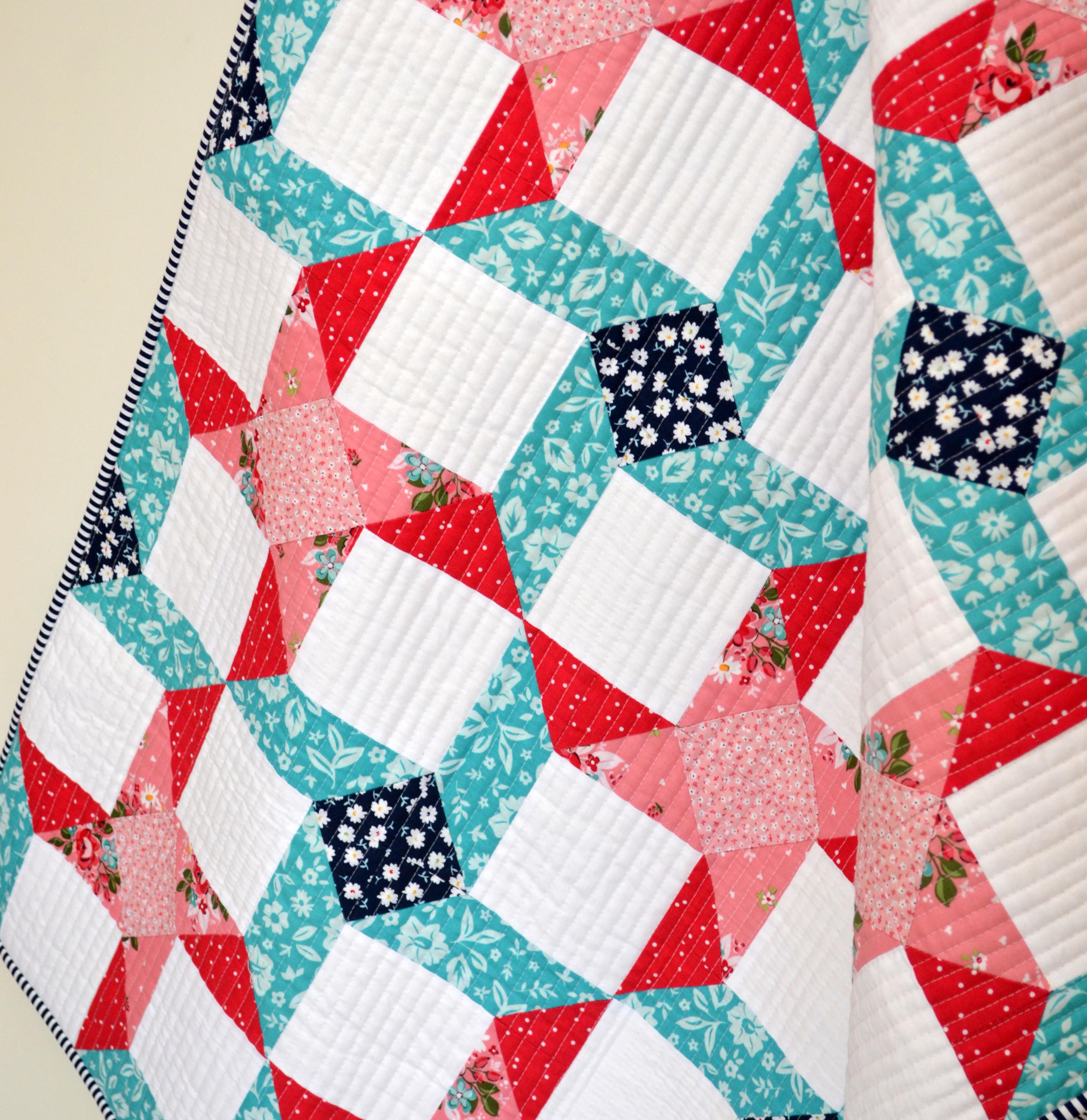Pinwheel Duet Quilt PDF Pattern - 2 Size Options - Baby / Throw - Etsy ...