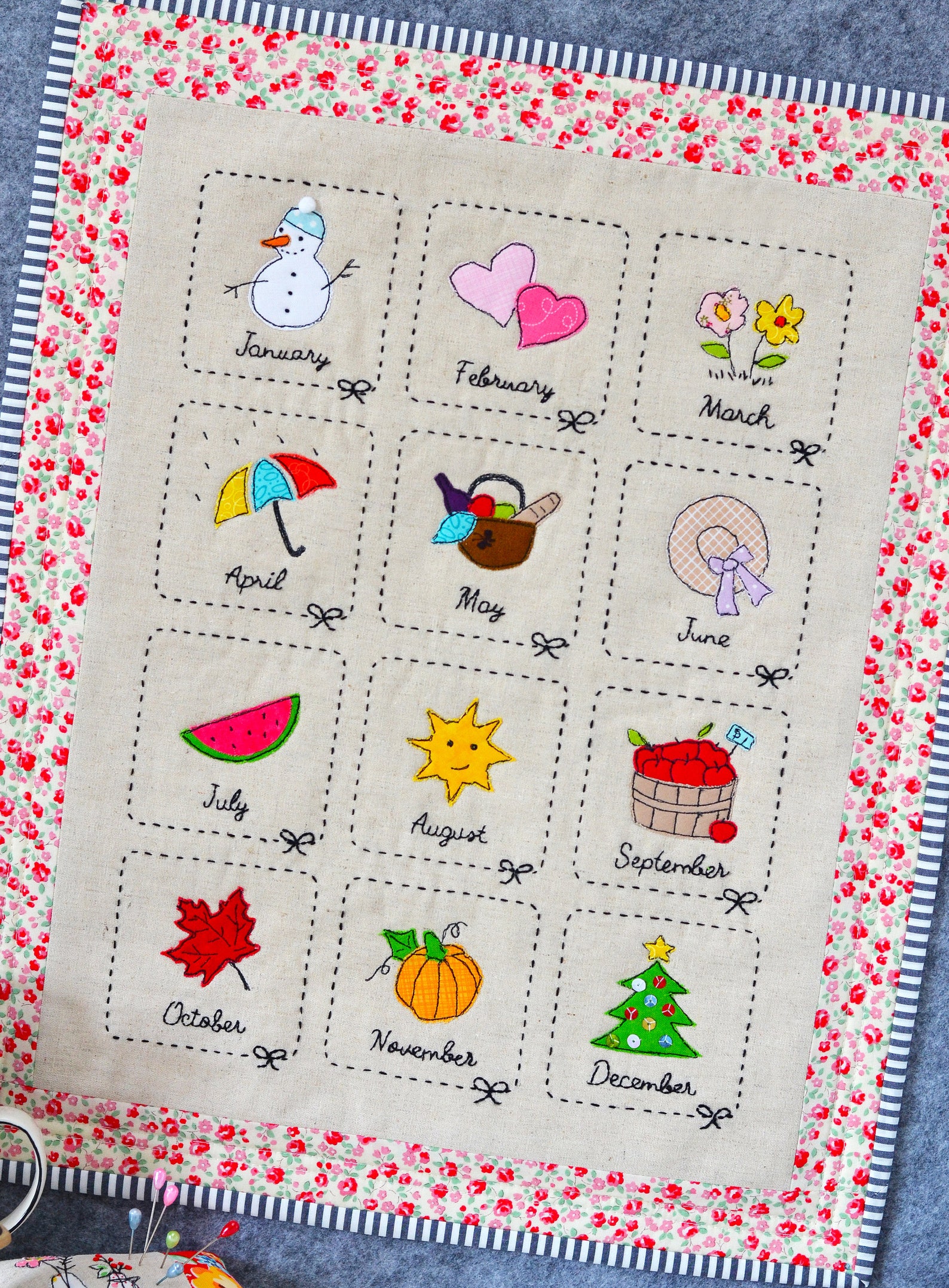 Monthly Sampler PDF Pattern - Etsy
