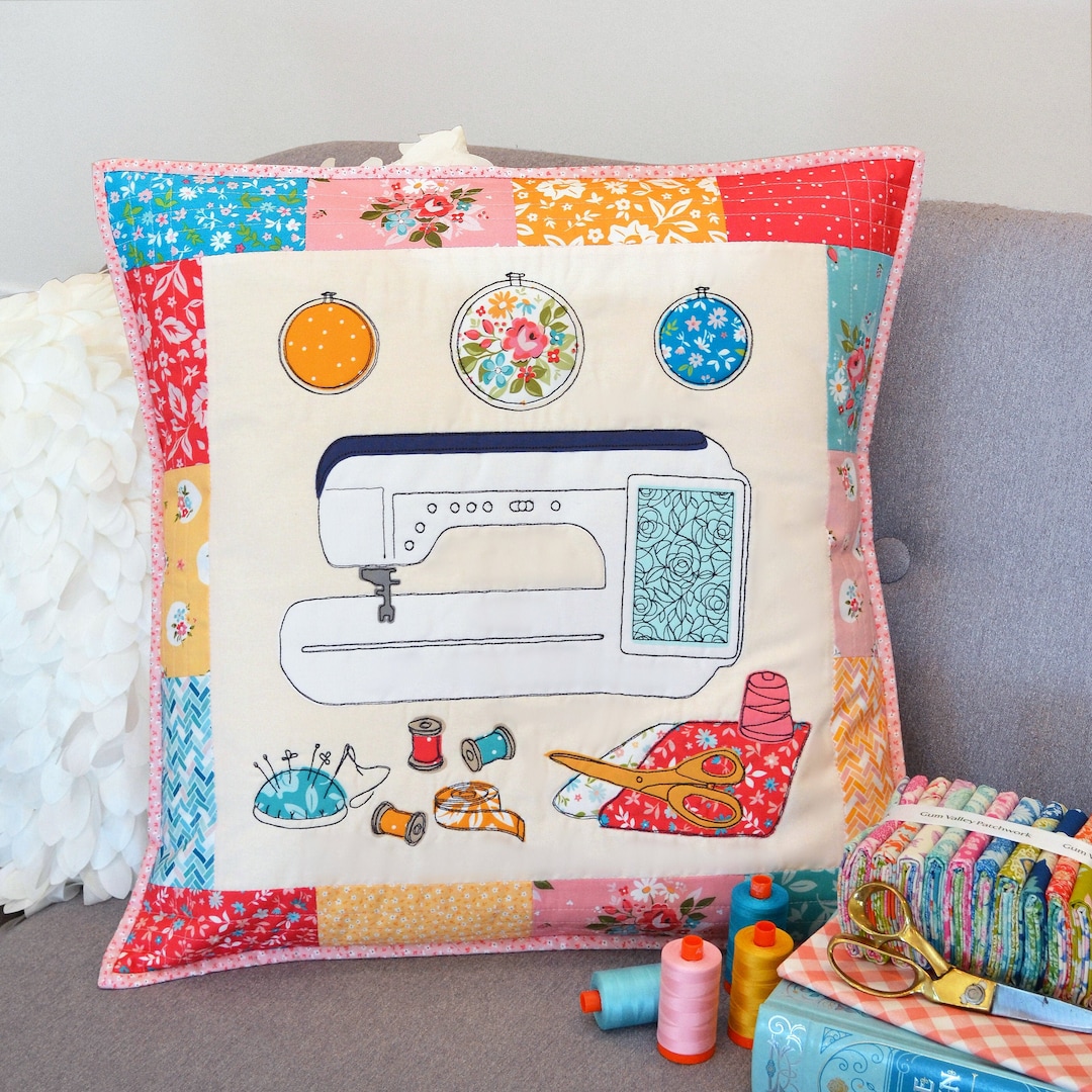 Happy Sewing Cushion & Mini Quilt PDF Pattern - Etsy