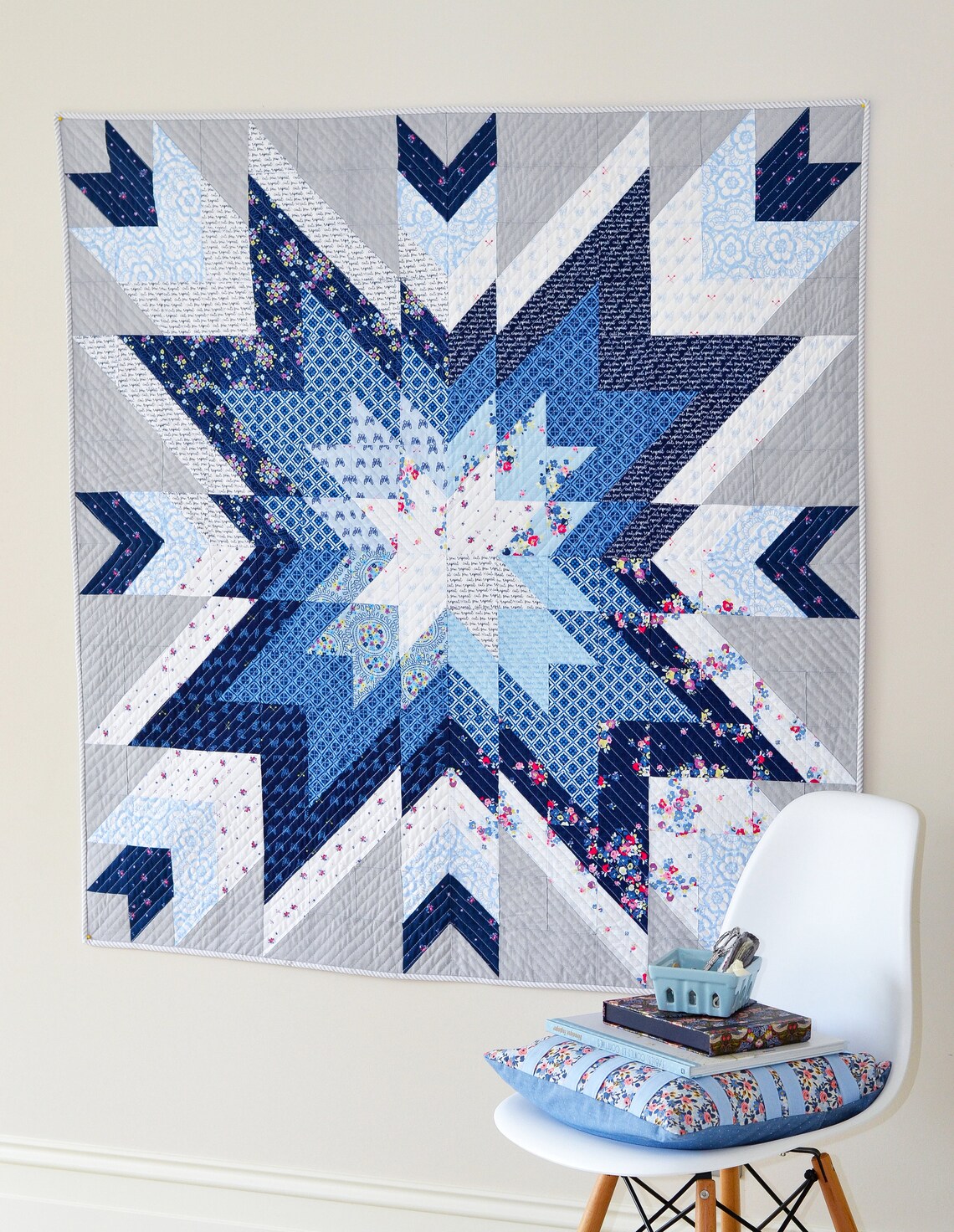 Indigo Star Quilt PDF Pattern - Etsy