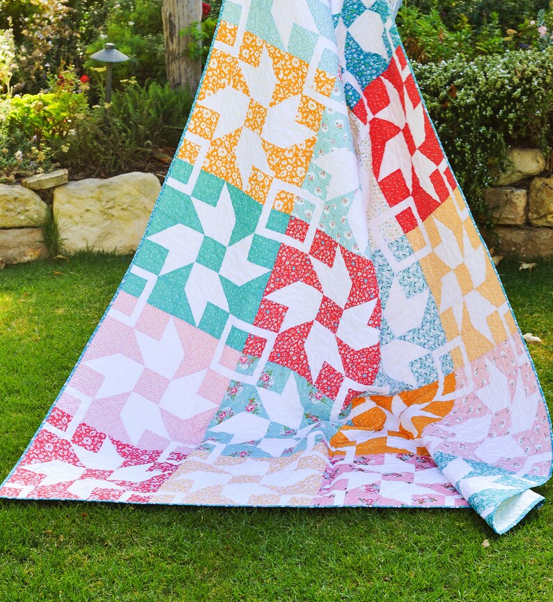 Floral Rhapsody Quilt Paper Pattern - Etsy