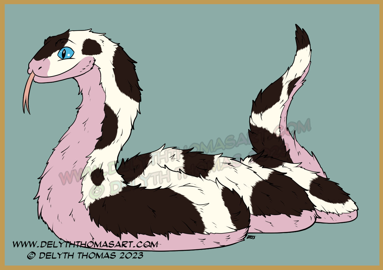 P2U Fluffy Snake Layered Base PSD CSP PNG Colouring - Etsy