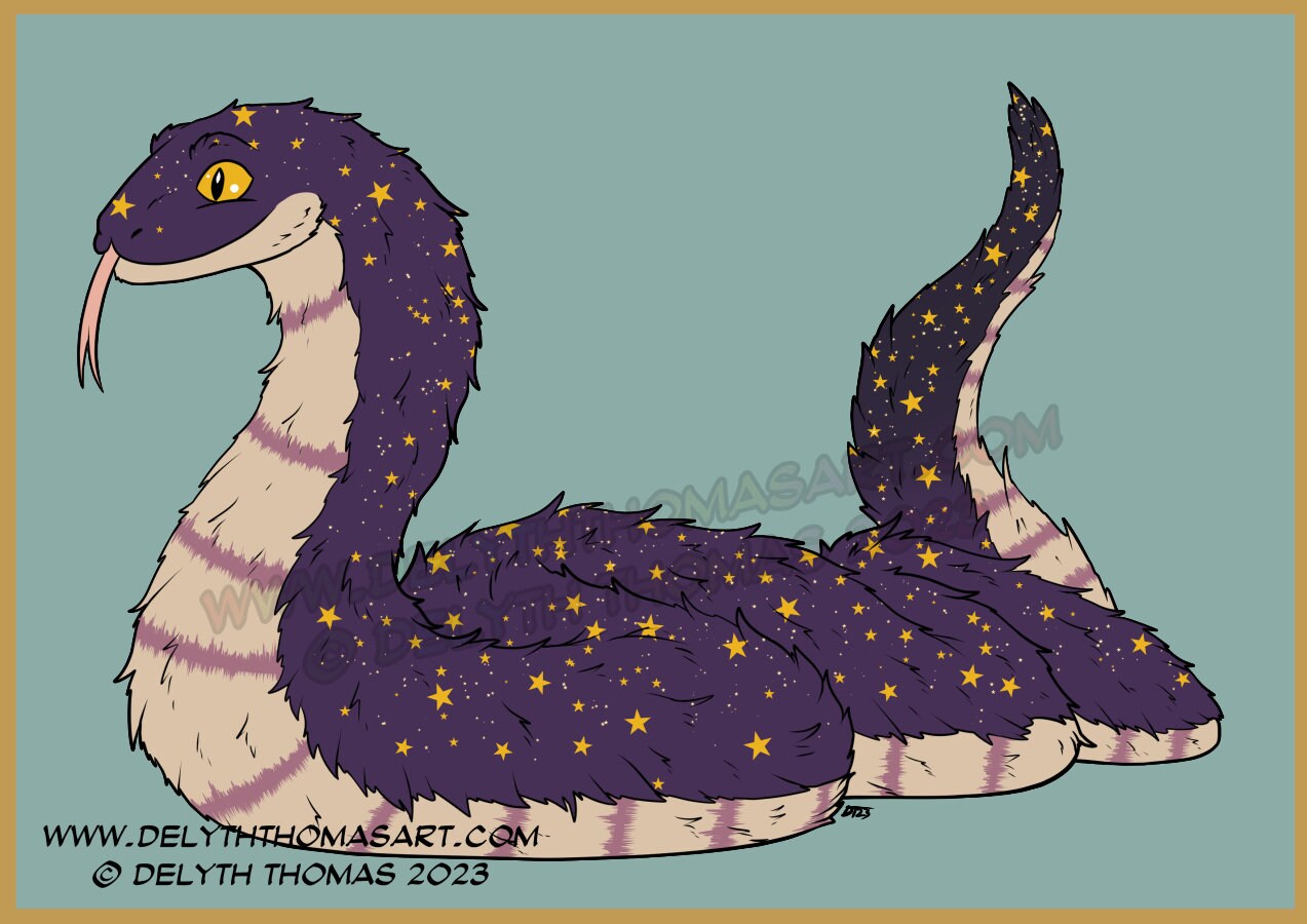 P2U Fluffy Snake Layered Base PSD CSP PNG Colouring - Etsy