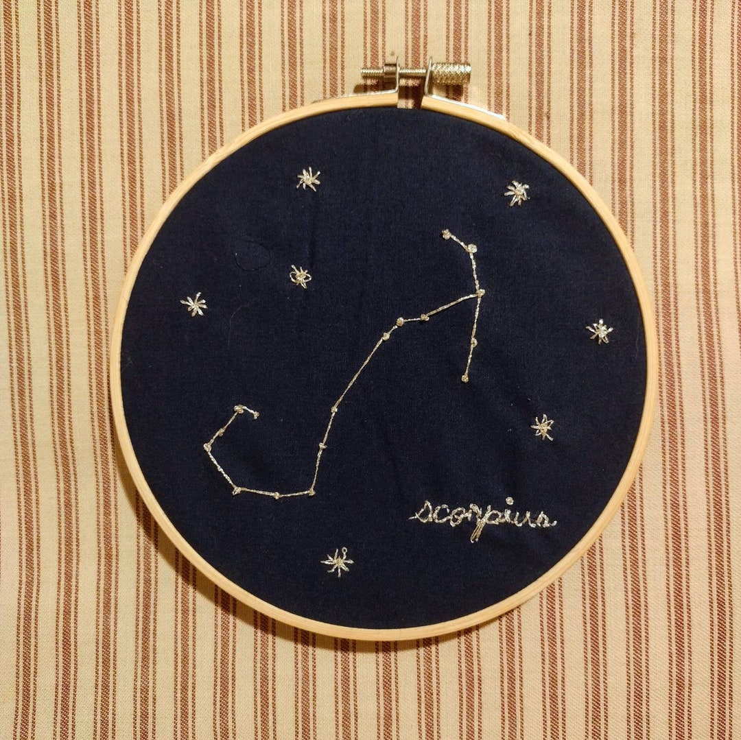 Constellation Embroidery Hoop made to Order 6 Inches - Etsy