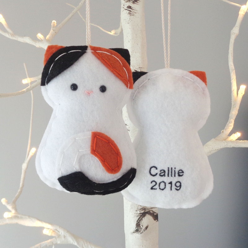 Felt Cat Ornament Pattern - Etsy