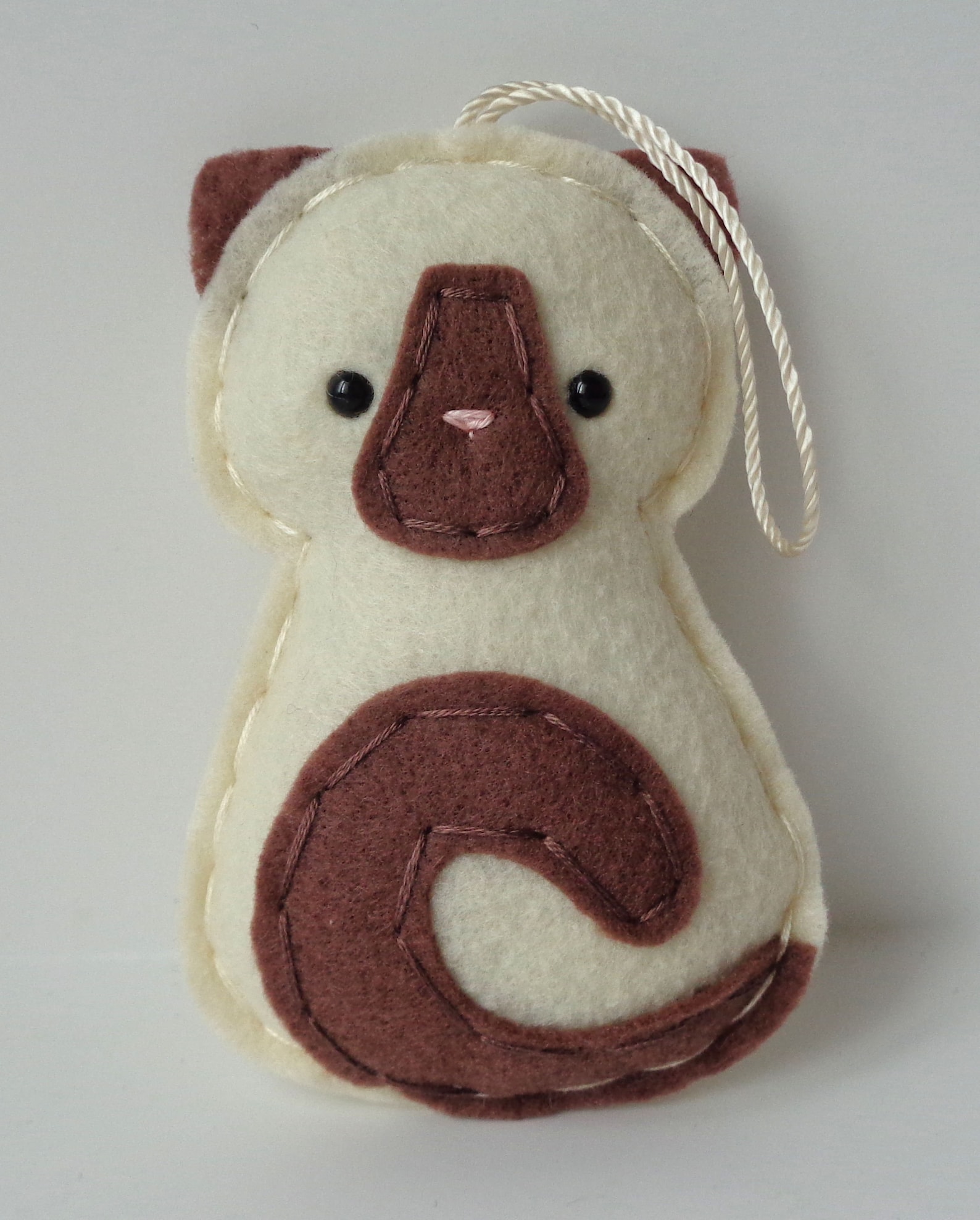 Personalized Siamese Cat Ornament / Handmade Felt Cat - Etsy