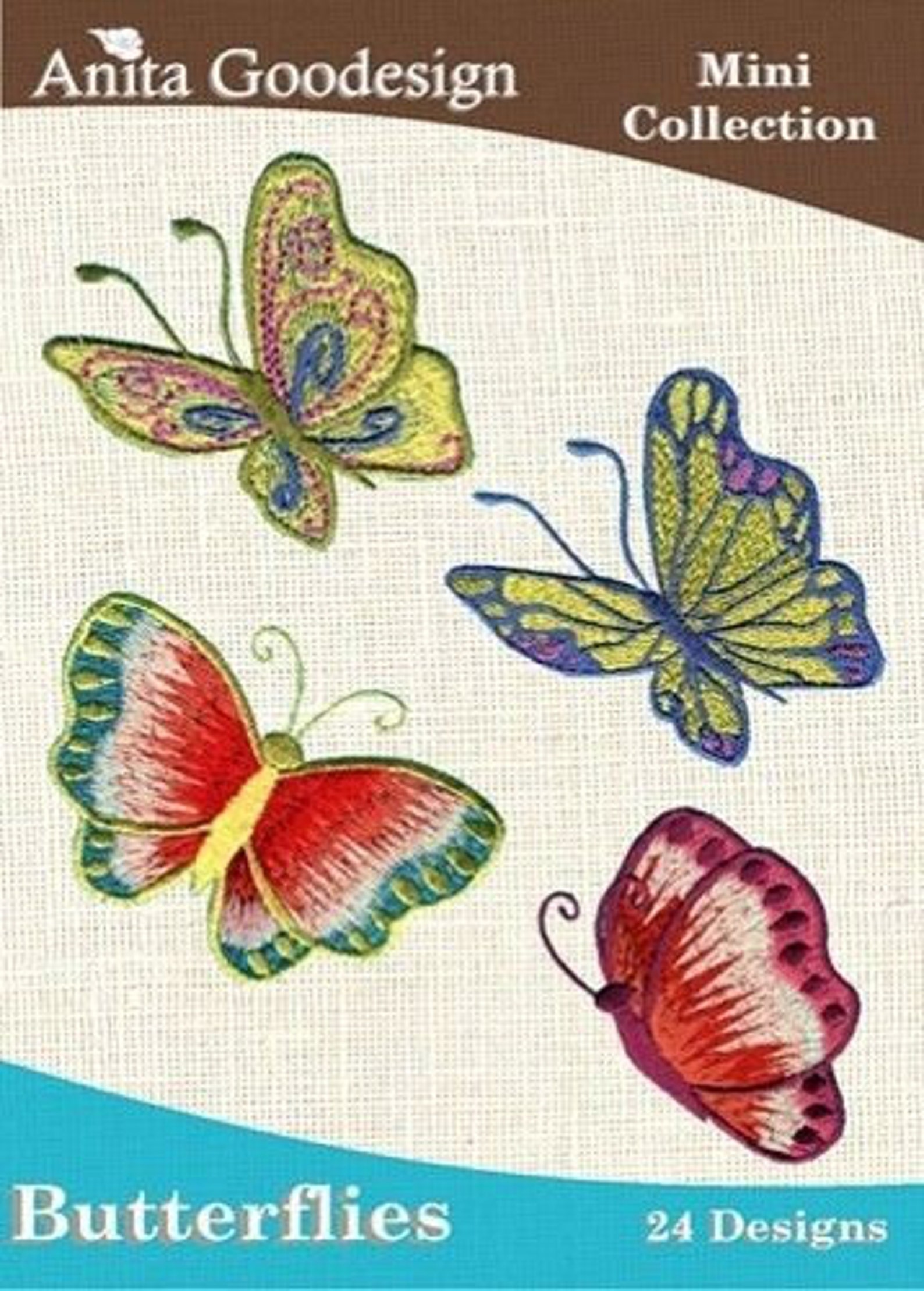 Butterflies Anita Goodesign Embroidery Design Mini Collection CD - Etsy
