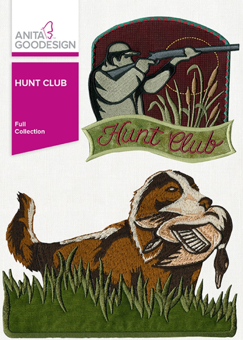 Hunt Club Anita Goodesign Embroidery Machine Designs CD - Etsy